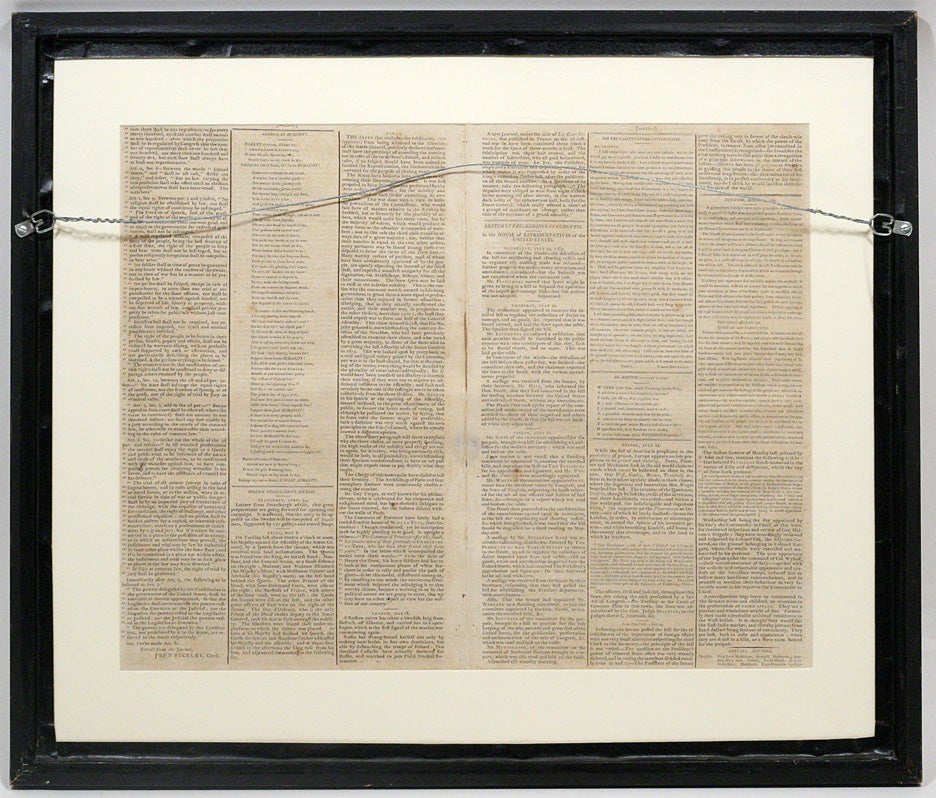Amendments to the Constitution in Gazette of the United States The Bill ...