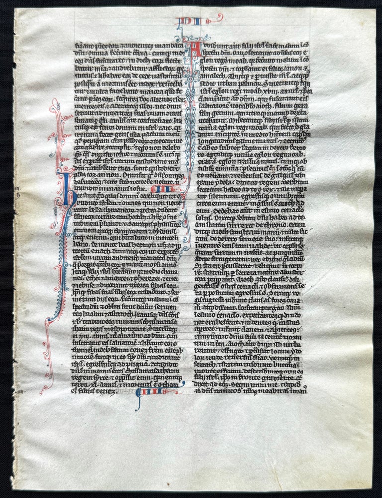 13th Century Illuminated Manuscript Leaf | ILLUMINATED MANUSCRIPT | 1st ...