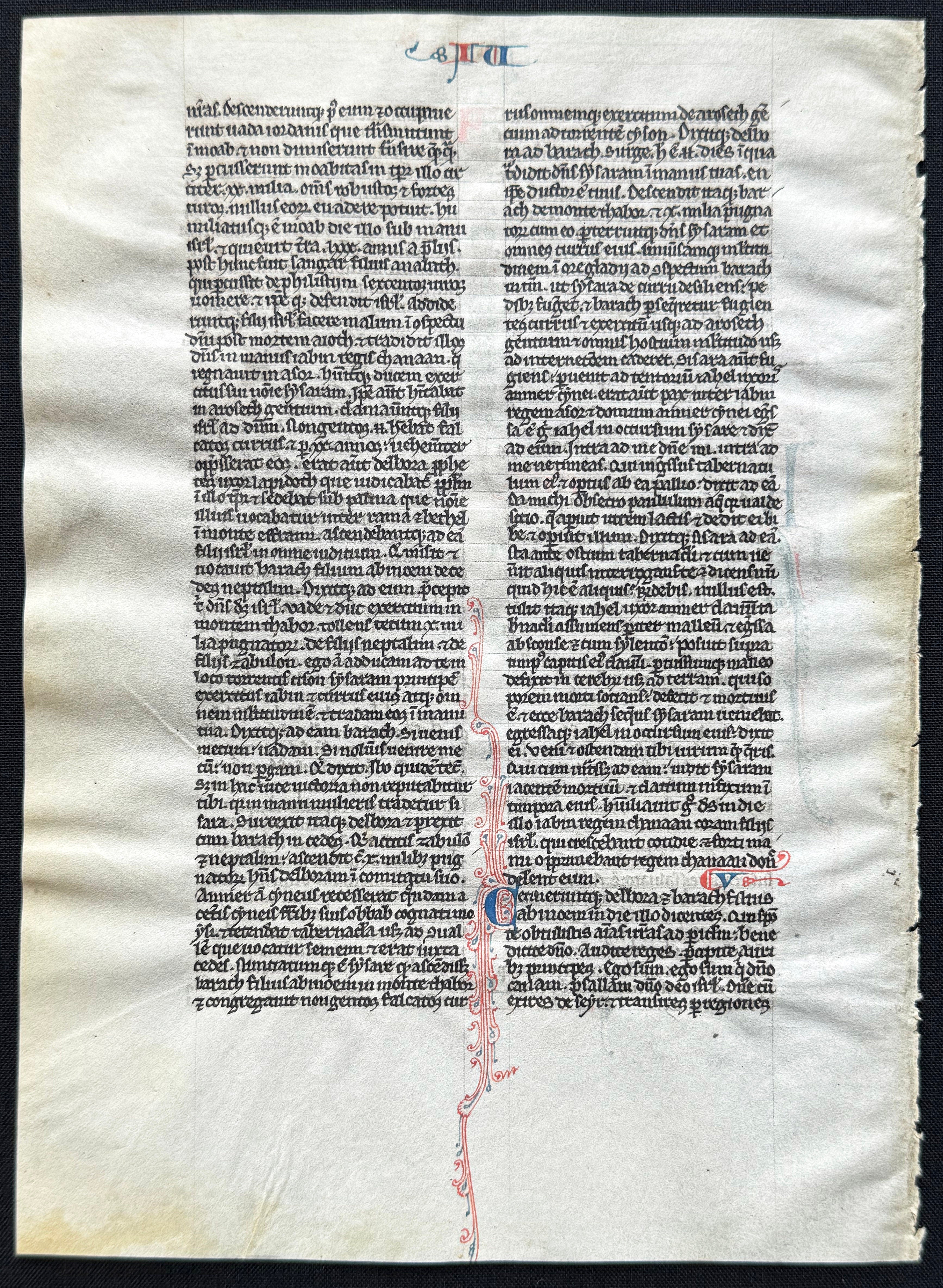 13th Century Illuminated Manuscript Leaf | ILLUMINATED MANUSCRIPT | 1st ...